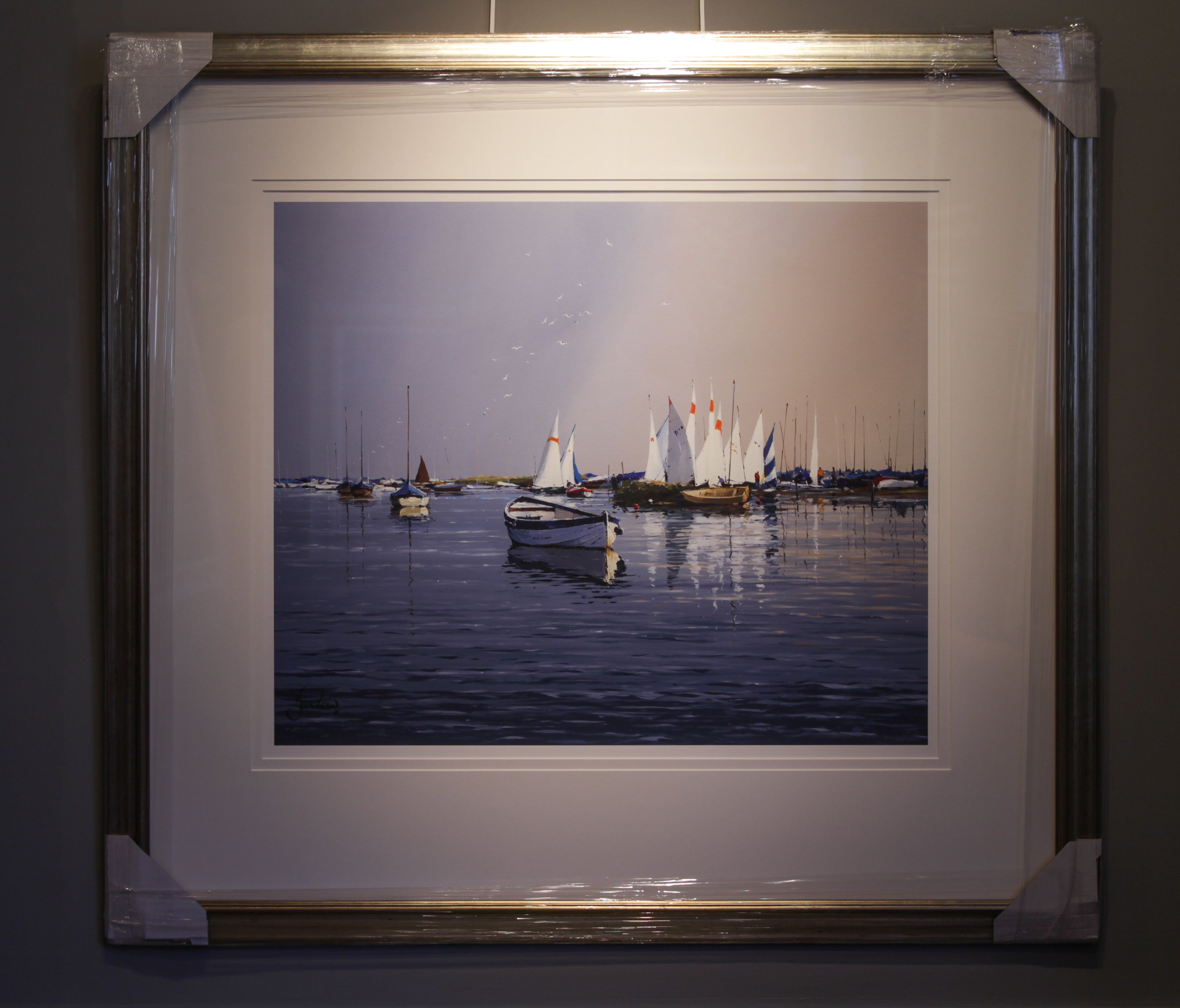 Early Start, Blakeney - Paper 50 x 60cm - Framed – Barlow Fine Art