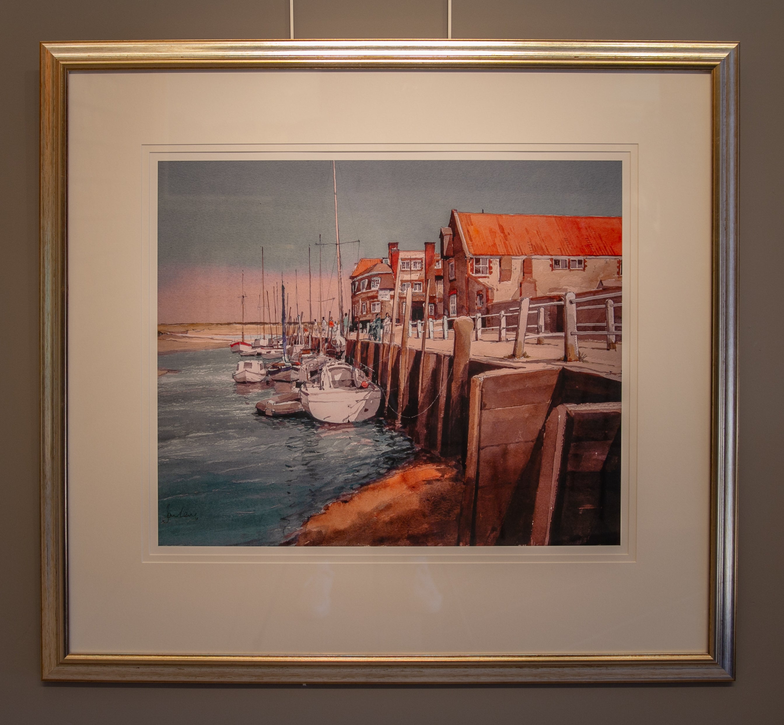 Blakeney Quay - Paper 50 x 60cm - Framed – Barlow Fine Art