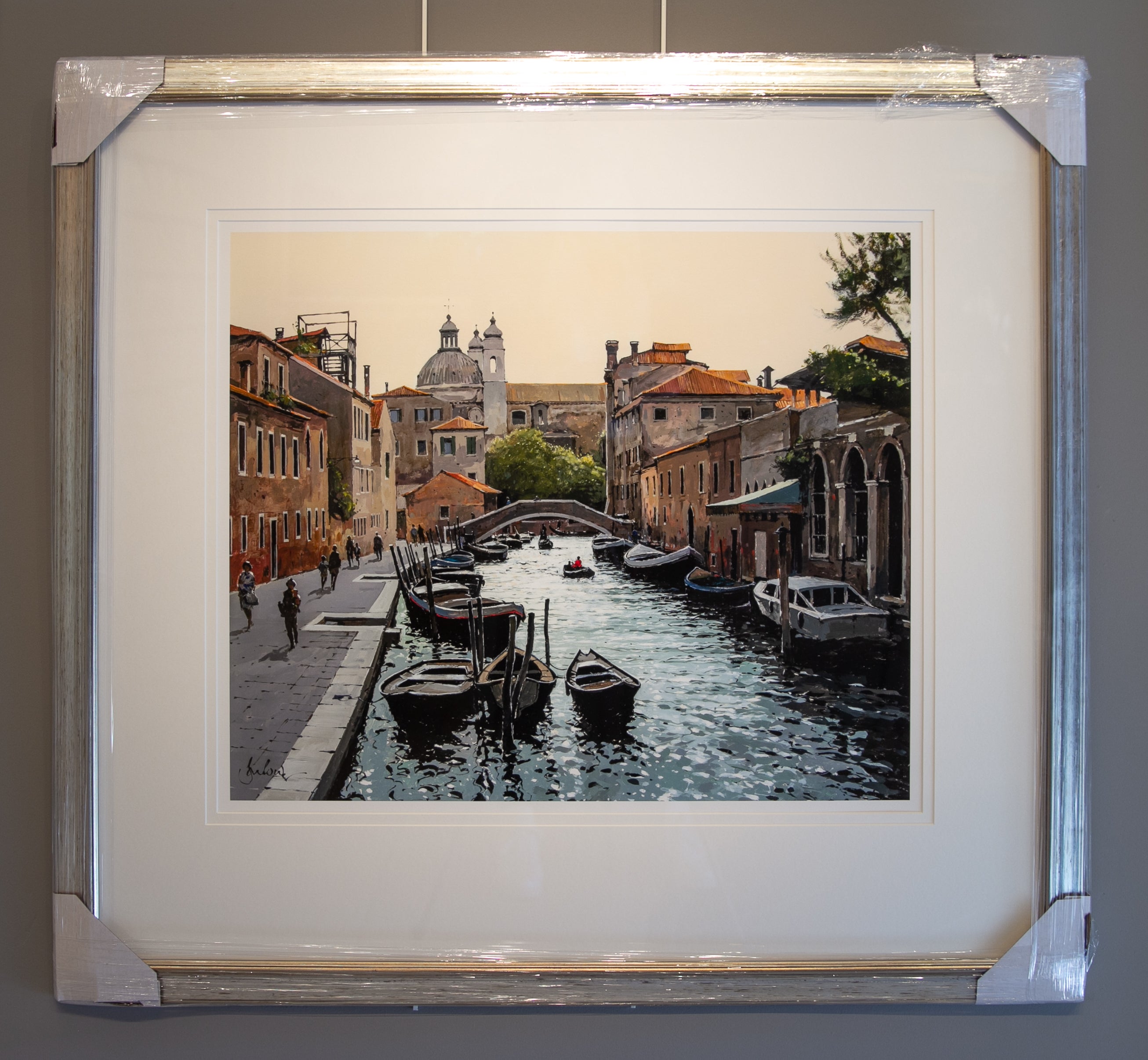 Rio Ognissanti, Venice - Paper 50 x 60cm - Framed – Barlow Fine Art