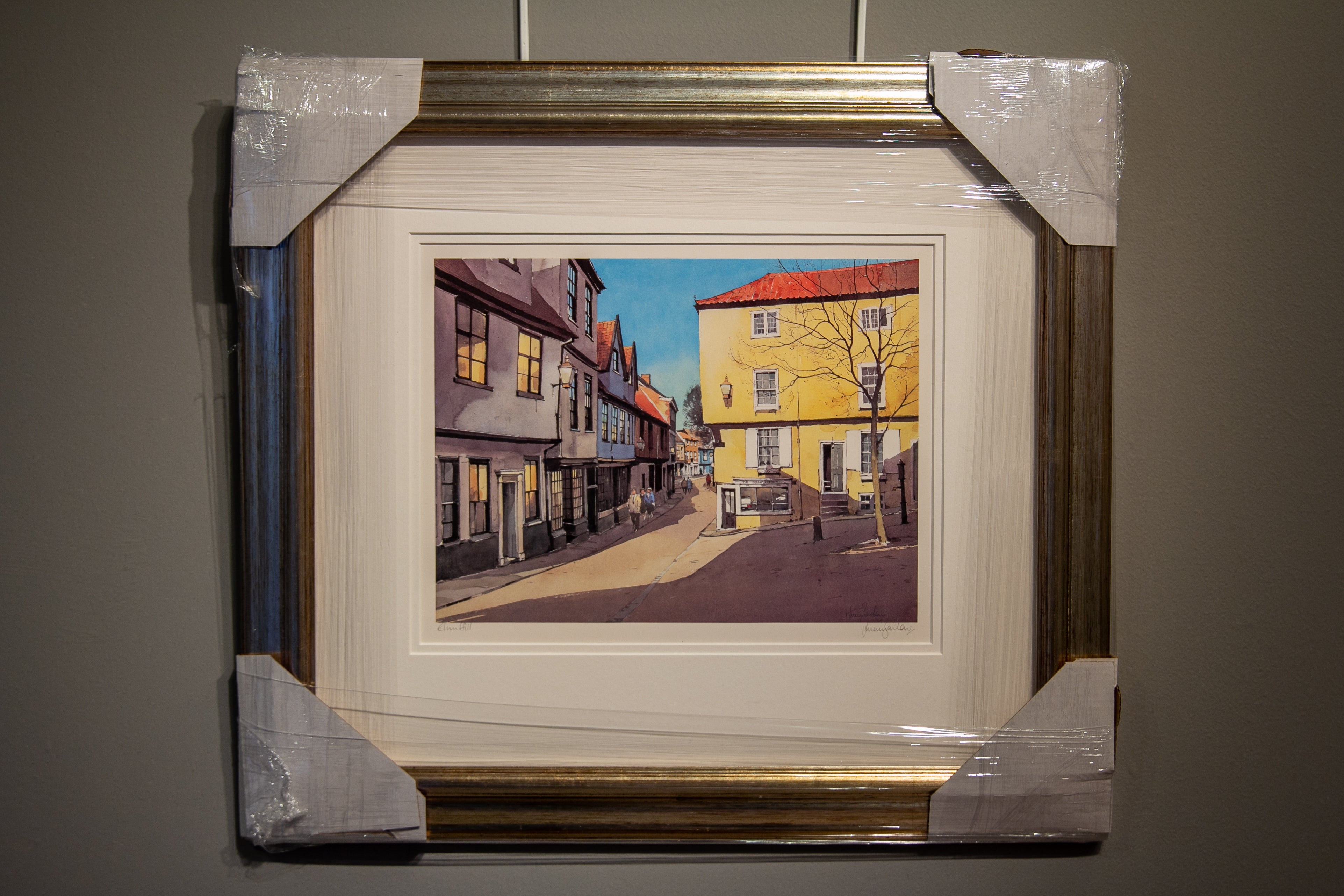 Elm Hill, Norwich - Paper 19 x 25cm - Framed – Barlow Fine Art