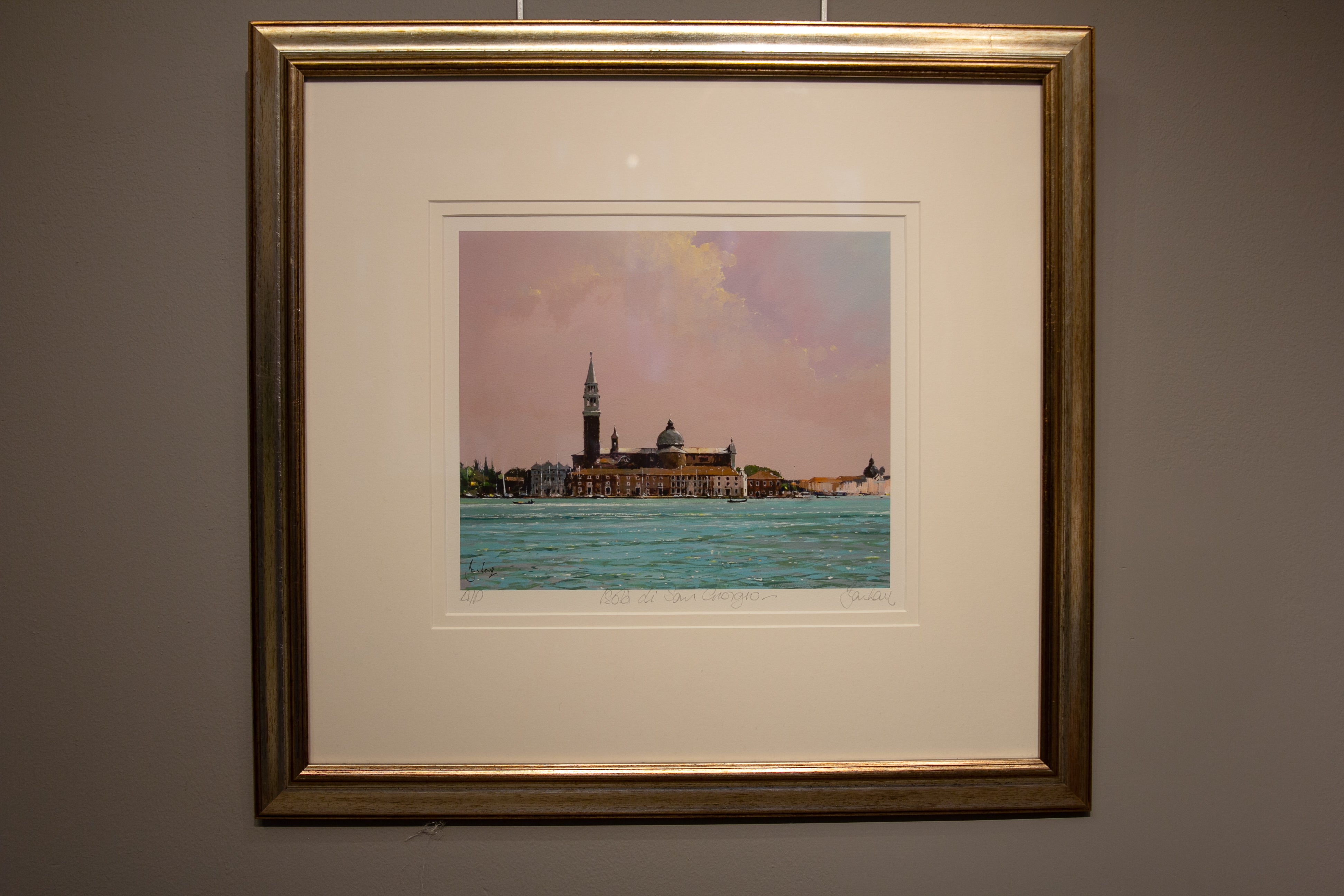 Isola San Giorgio - Paper 25 x 30cm - Framed – Barlow Fine Art