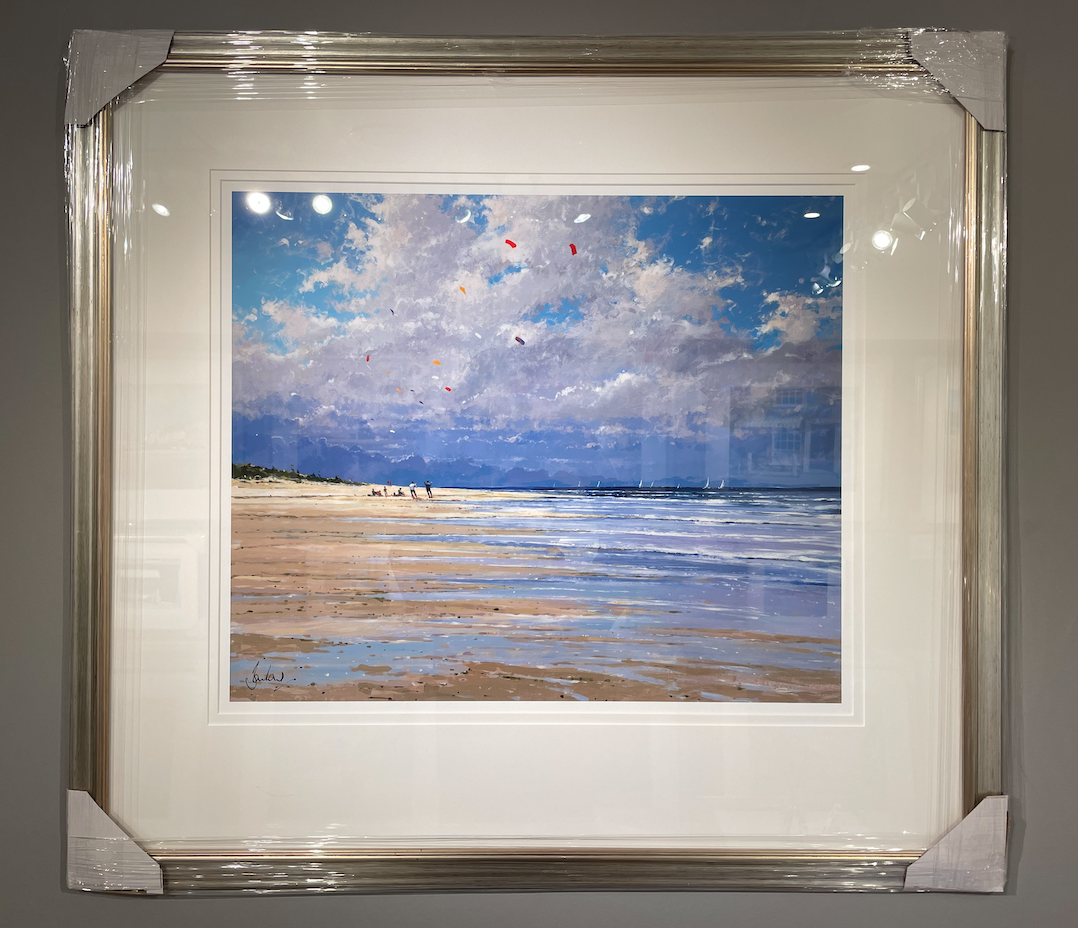 Sun, Sea, Sand and Kites (Artist's Proof) - Paper 50 x 60cm - Framed ...